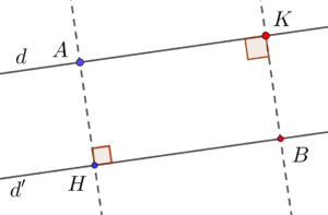 Distance d'un point à une droite. Projeté orthogonal d'un point sur une ...
