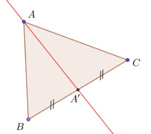 Les médianes dans un triangle - Logamaths.fr